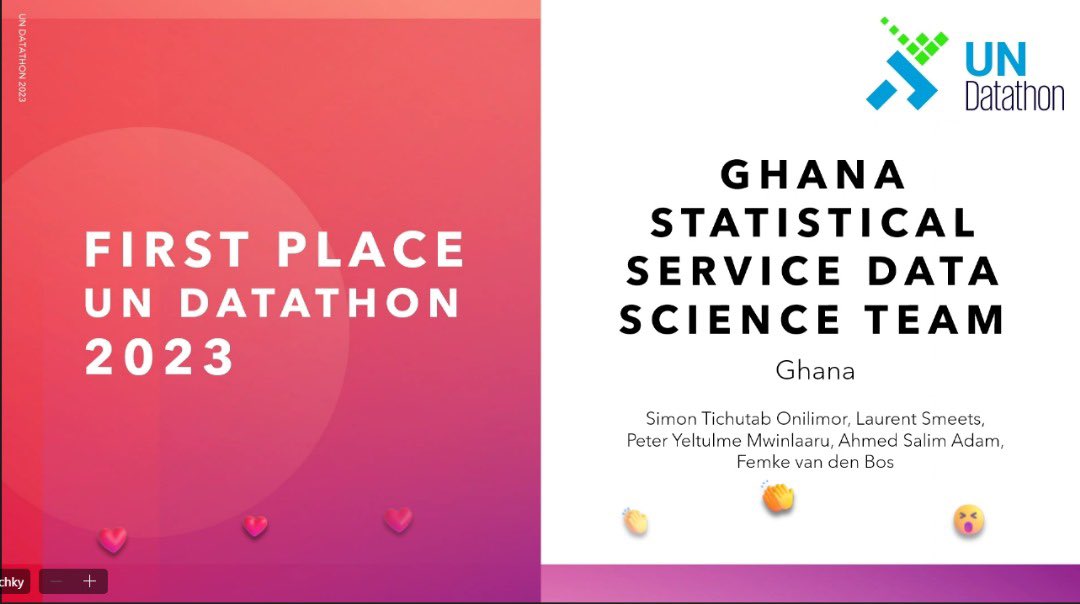 Ghana Statistical Service wins UN Datathon 2023